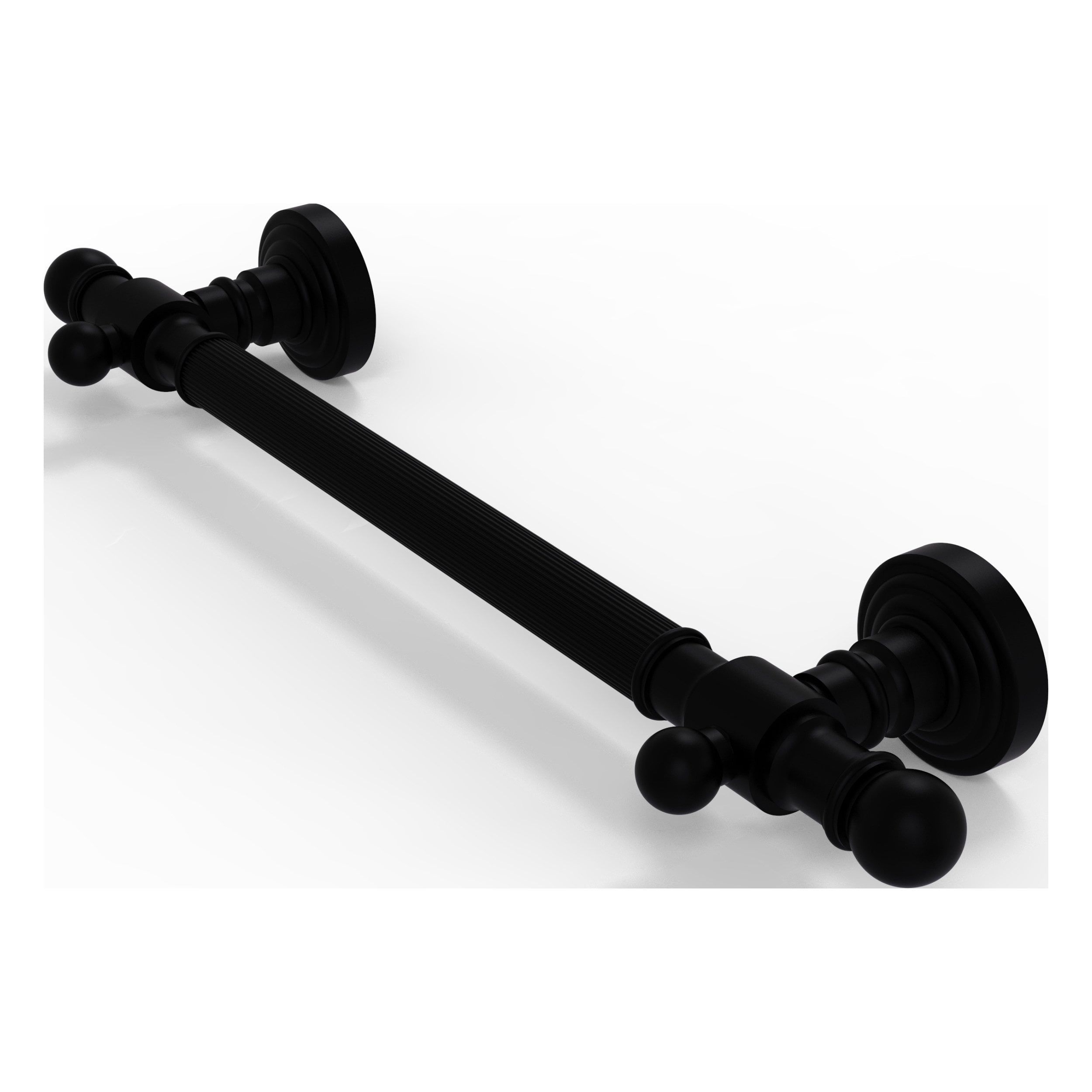 Waverly Place Collection Reeded Grab Bar - Matte Black / 36 Inch ...