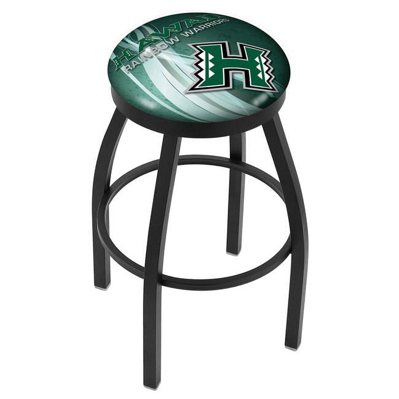36 in. Hawaii Bar Stool with Rainbow Warriors Logo Swivel Seat ...