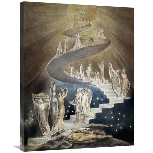 36 in. Jacobs Ladder Art Print - William Blake - Walmart.com
