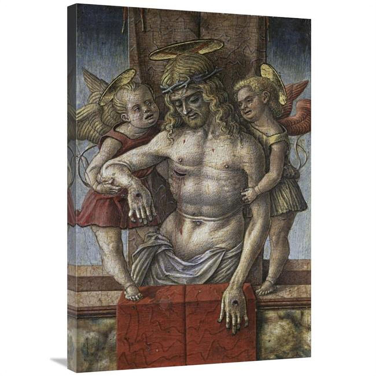 36 in. Lamentation Over the Dead Christ with Two Angles Art Print - Carlo Crivelli - Walmart.com