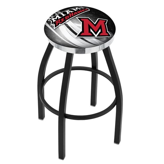 36 in. Miami Bar Stool with Redhawks Logo Swivel Seat - Walmart.com