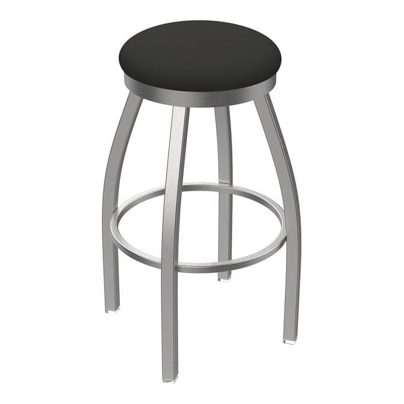 36 in. Misha Swivel Outdoor Bar Stool with Breeze Graphite Seat ...