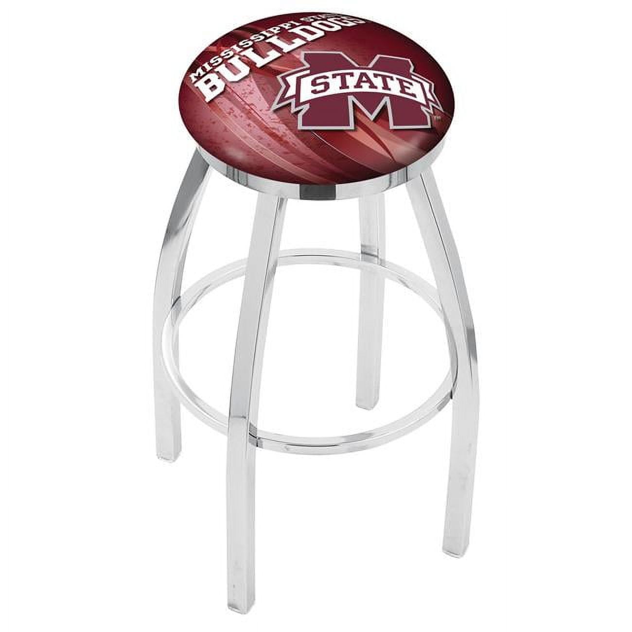 36 in. Mississippi State Bar Stool with Bulldogs Logo Swivel Seat ...