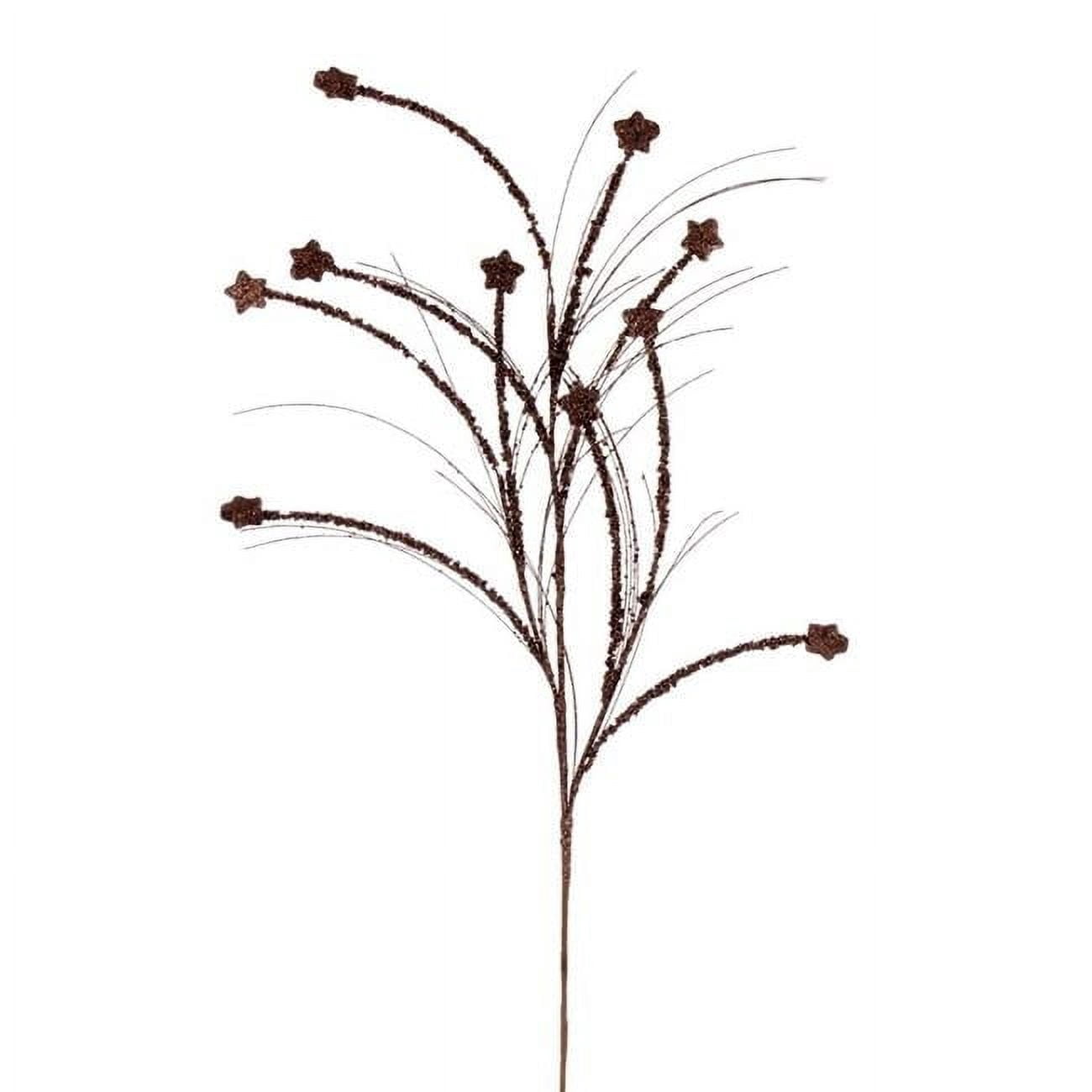 36 in. Mocha Mini Star Glitter Spray, 6 Piece - Pack of 36 - Walmart.com