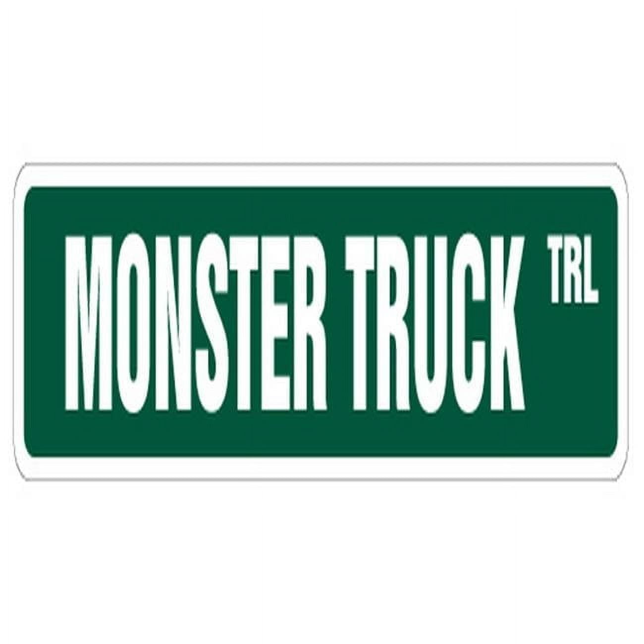 36 in. Monster Truck Street Sign - Big Lift Pickup Redneck Huge ...