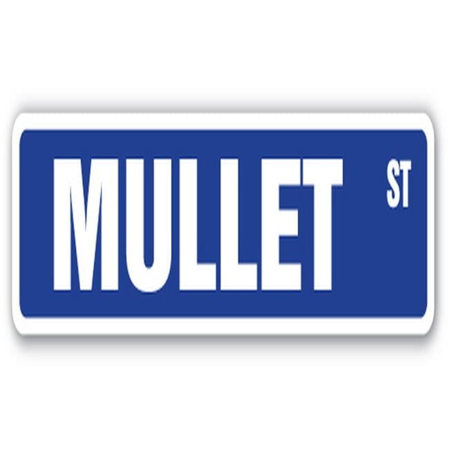 36 in. Mullet Street Sign - Fish Haircut Smoked Food Tropical - Walmart.com