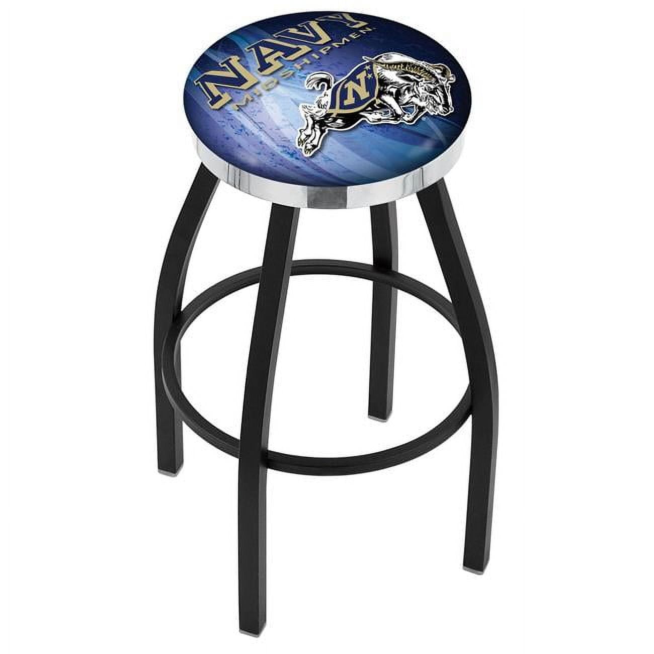 36 in. Naval Academy Bar Stool with Military Logo Swivel Seat - Walmart.com