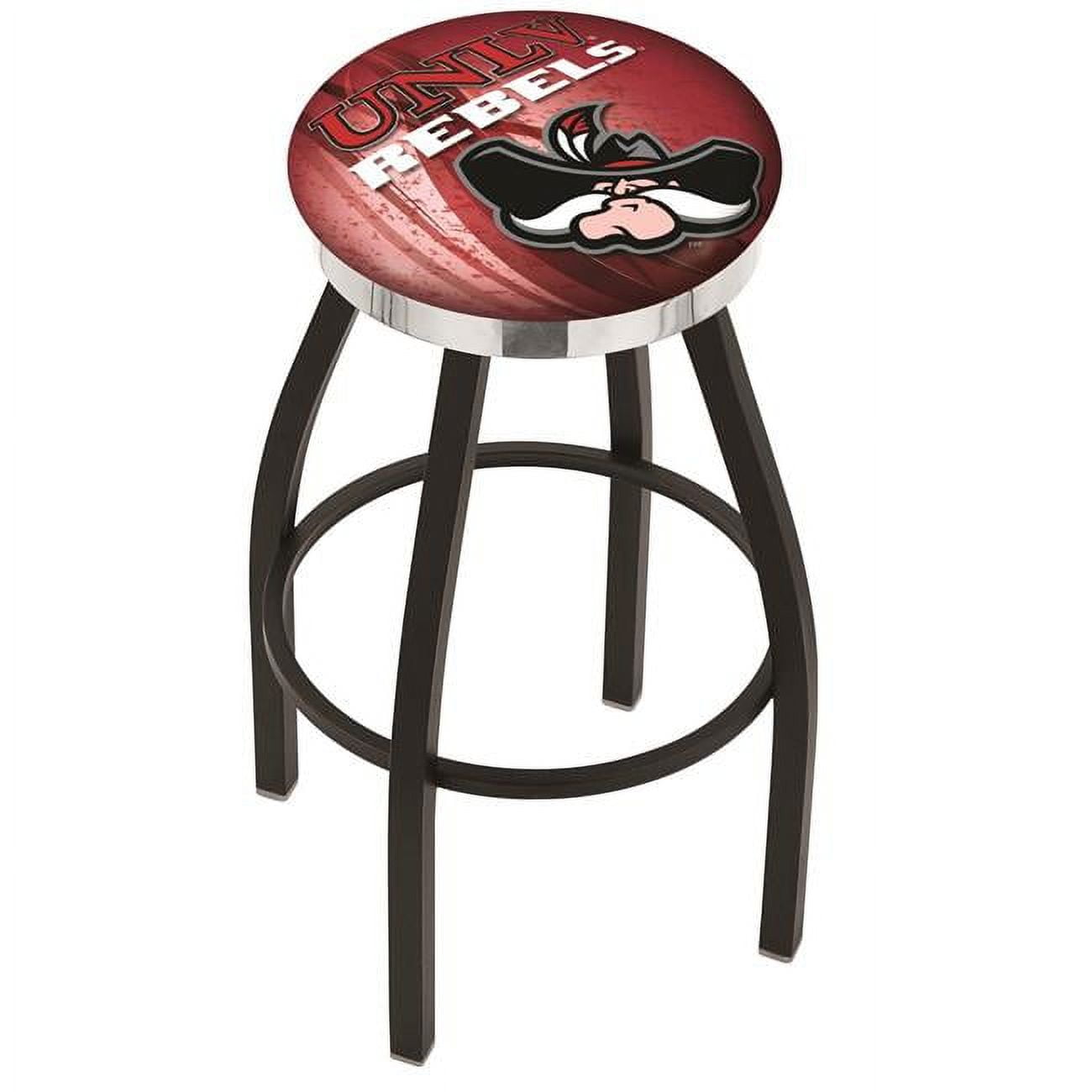 36 in. Nevada Las Vegas Bar Stool with Rebels Logo Swivel Seat ...