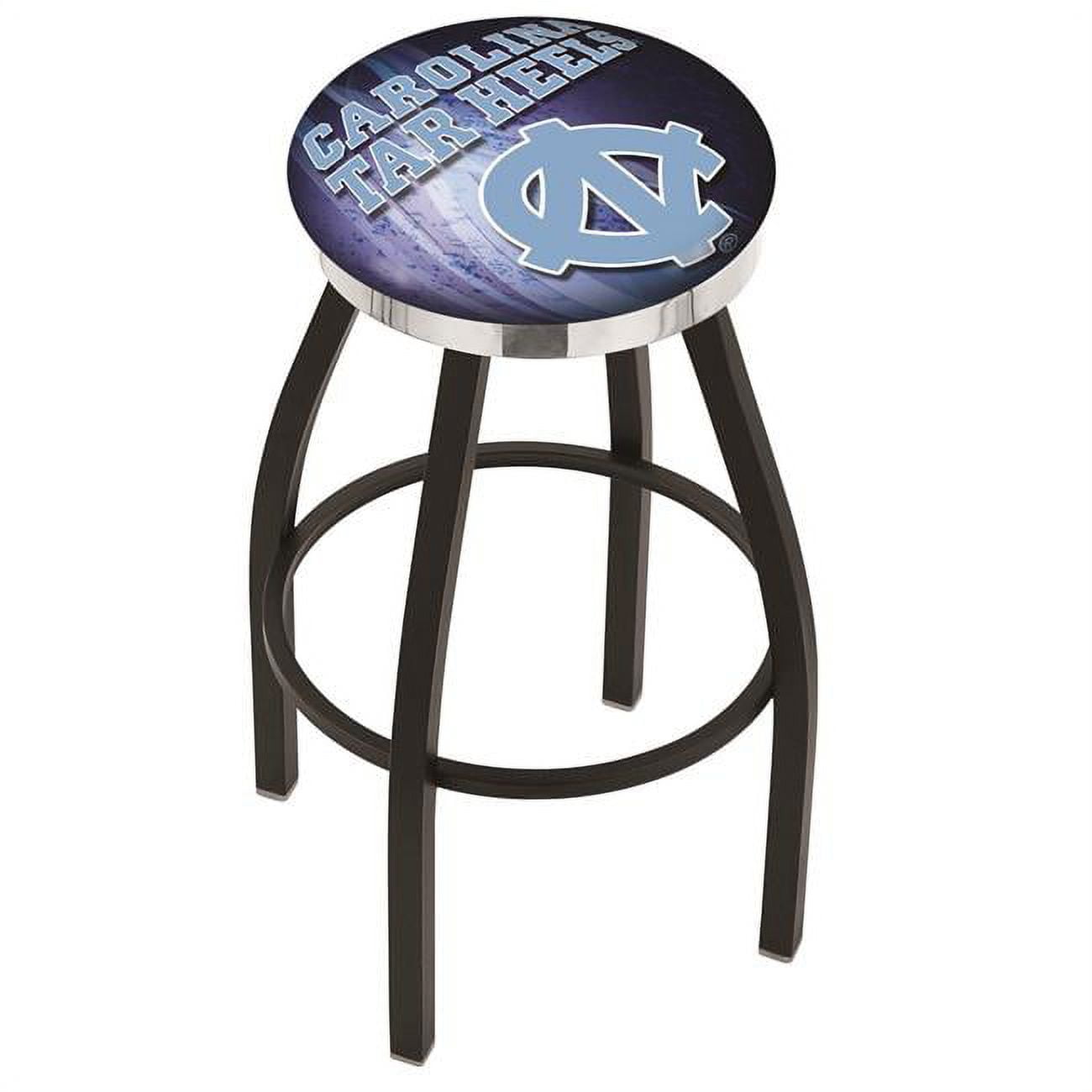 36 in. North Carolina Bar Stool with Tar Heels Logo Swivel Seat ...
