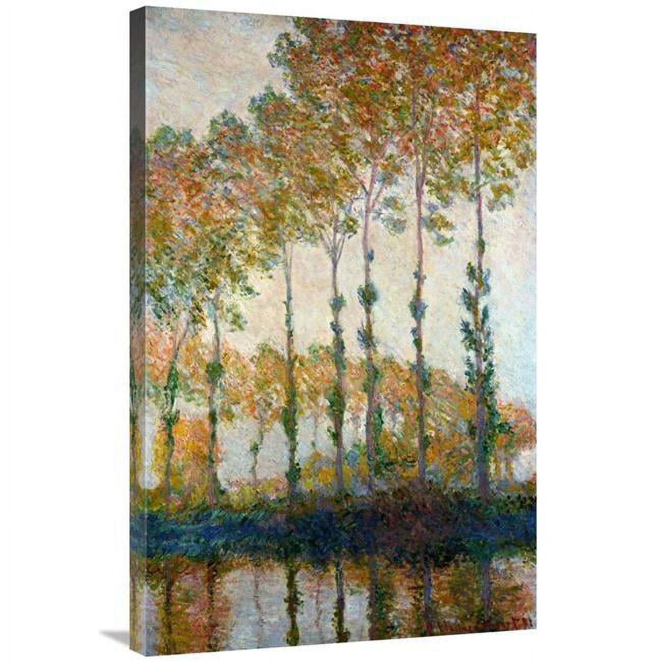 36 in. Poplars on the River Epte in Autumn, 1891 Art Print - Claude ...