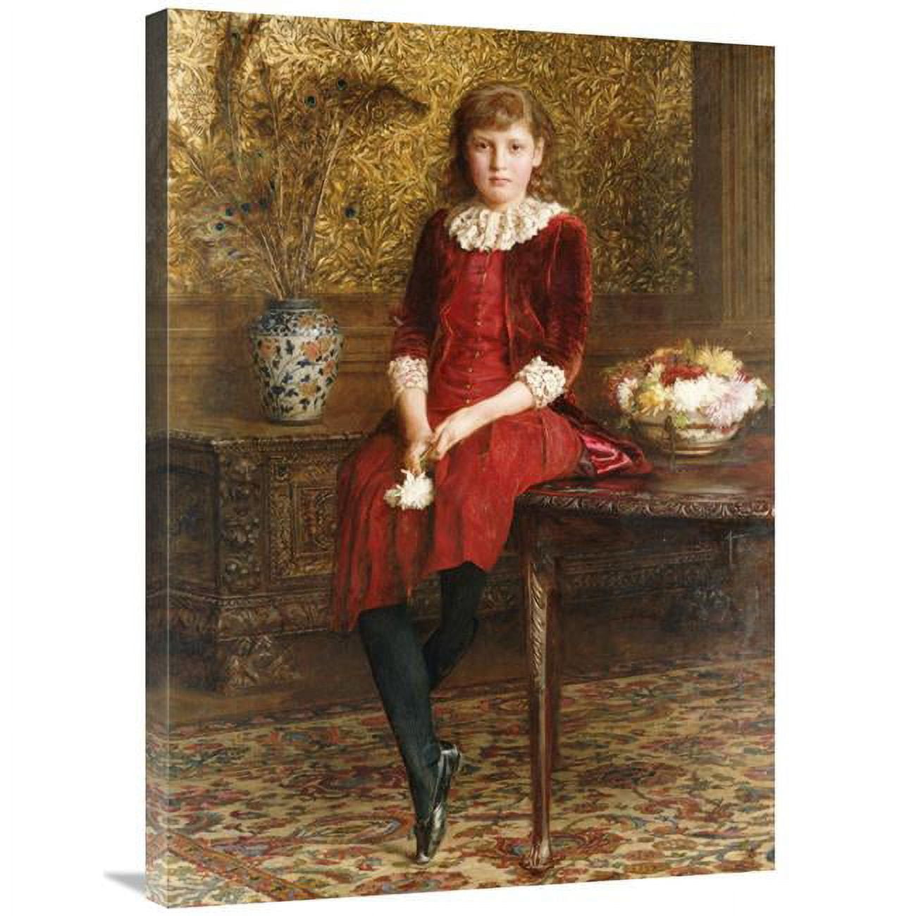 36 in. Portrait of Mabel Art Print - Edward John Gregory - Walmart.com