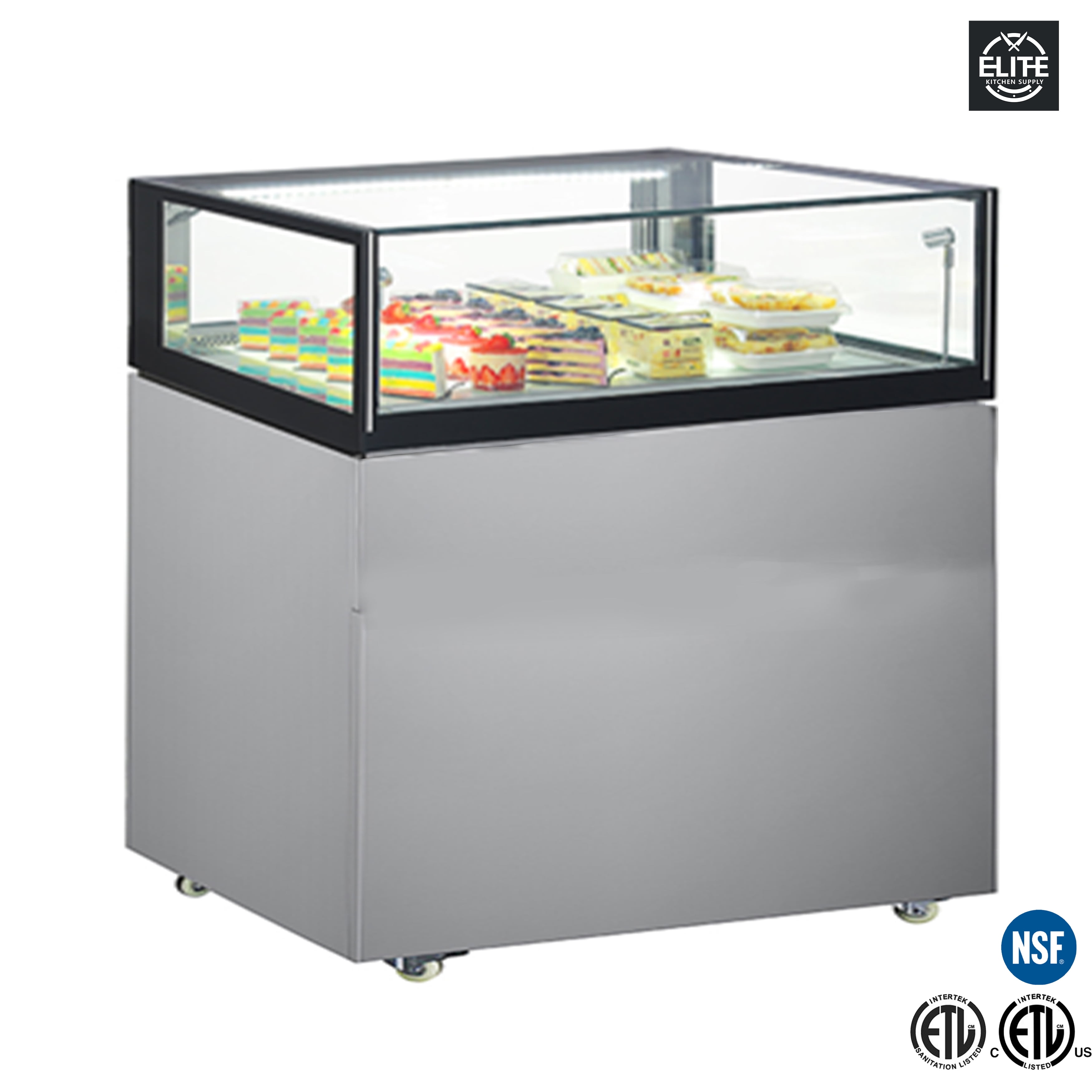 36 in. Refrigerated Bakery Showcase Luxury Display Cooler, Commercial ...