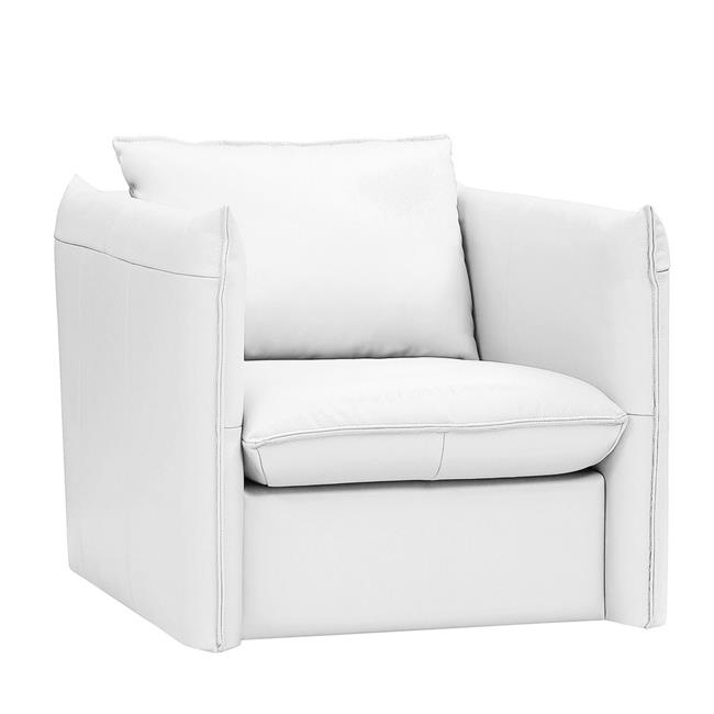 36 in. Reno Swivel Lounge Chair with Pillow Back, Crisp White - Walmart.com