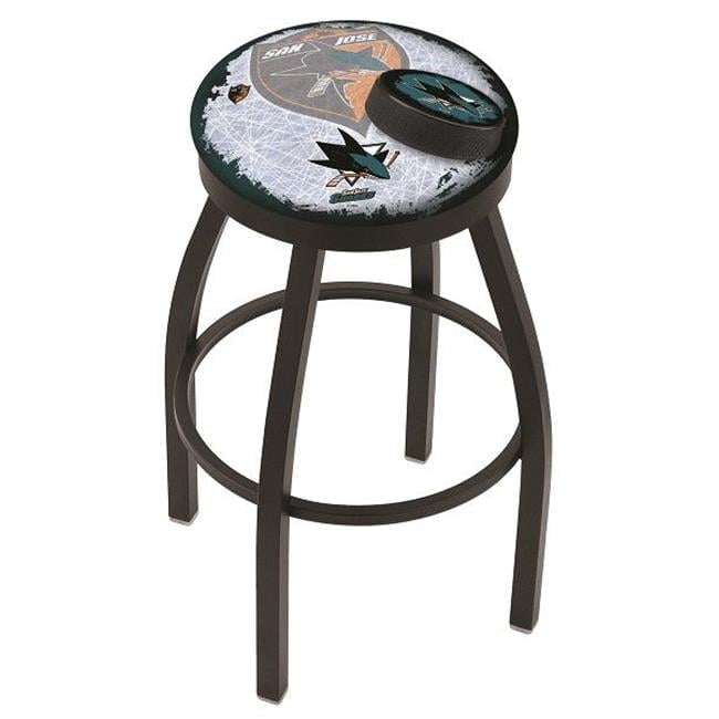 36 in. San Jose Bar Stool with Sharks Logo Swivel Seat - Walmart.com