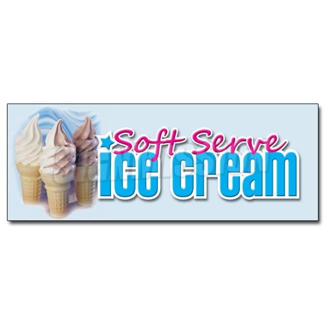 36 in. Soft Serve Ice Cream Decal Sticker - Shop Parlor - Walmart.com