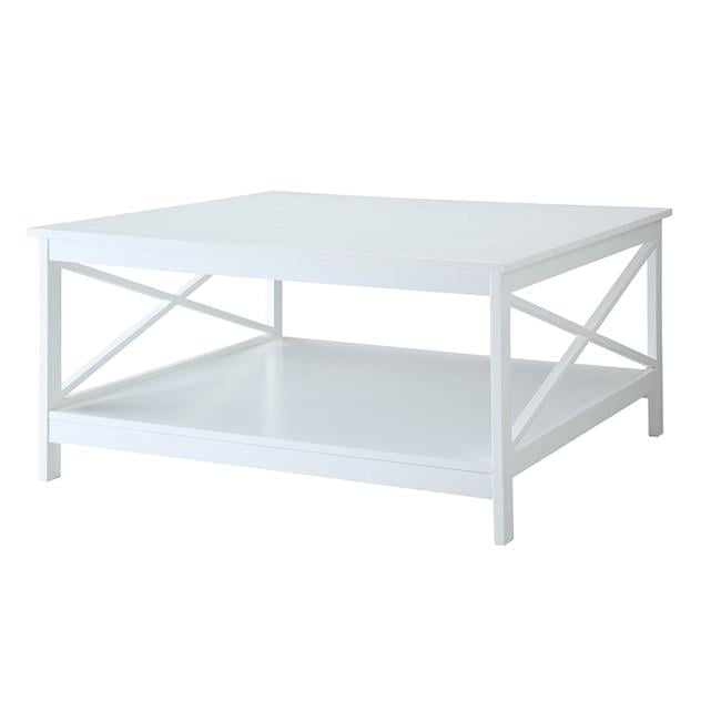 36 in. Square Coffee Table, White - Walmart.com