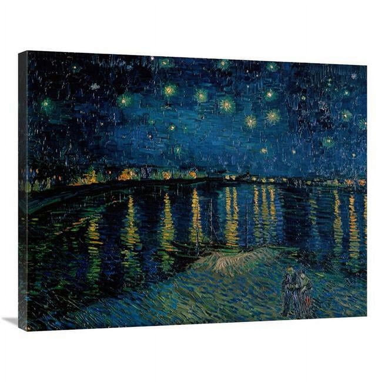 36 in. Starlight Over the Rhone Art Print - Vincent Van Gogh - Walmart.com