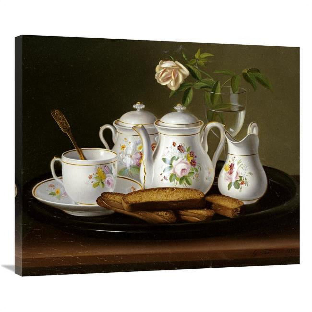36 in. Still Life of Porcelain & Biscuits Art Print - George Forster ...