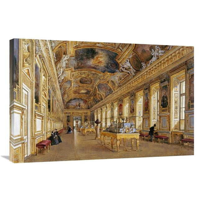 36 in. The Interior of the Louvre Art Print - Victor Duval - Walmart ...