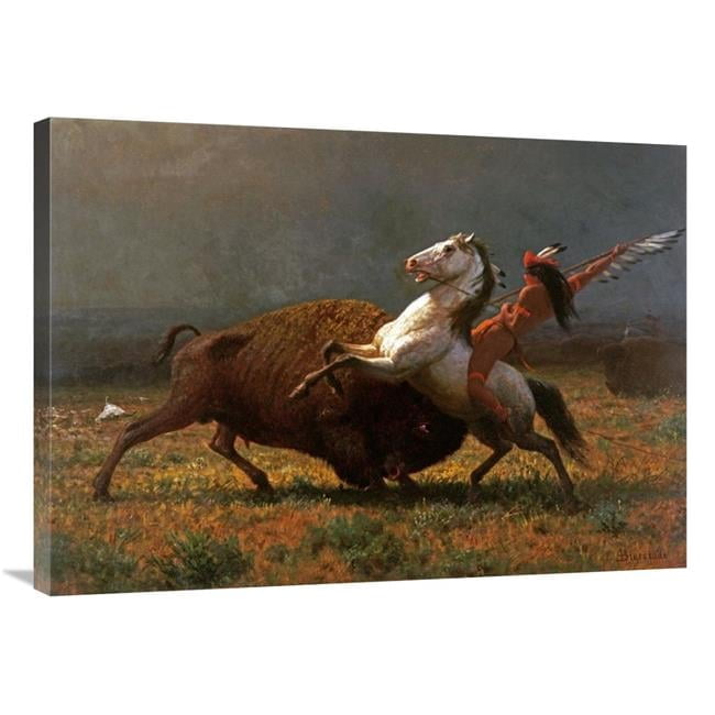 36 in. The Last of the Buffalo Art Print - Albert Bierstadt - Walmart.com