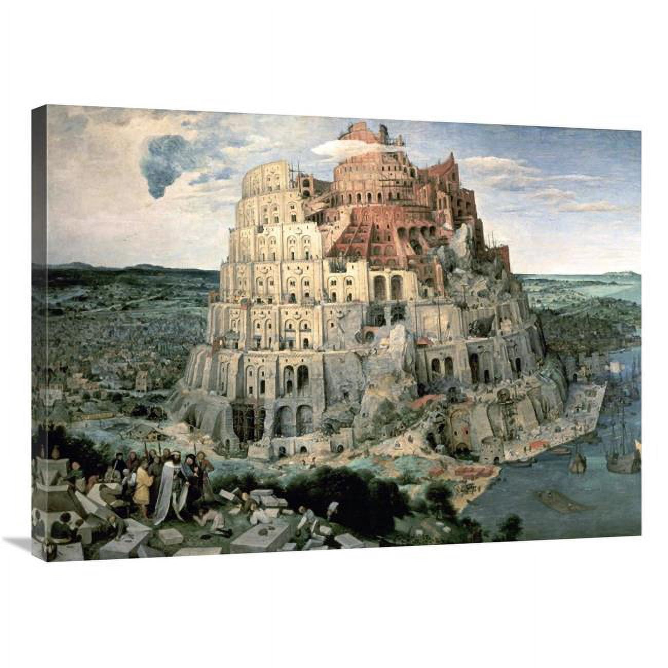 36 in. Tower of Babel Art Print - Pieter Bruegel The Elder - Walmart.com
