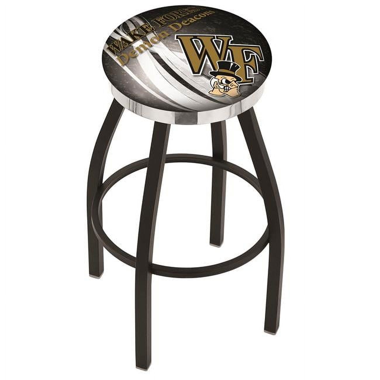 36 in. Wake Forest Bar Stool with Demon Deacons Logo Swivel Seat ...