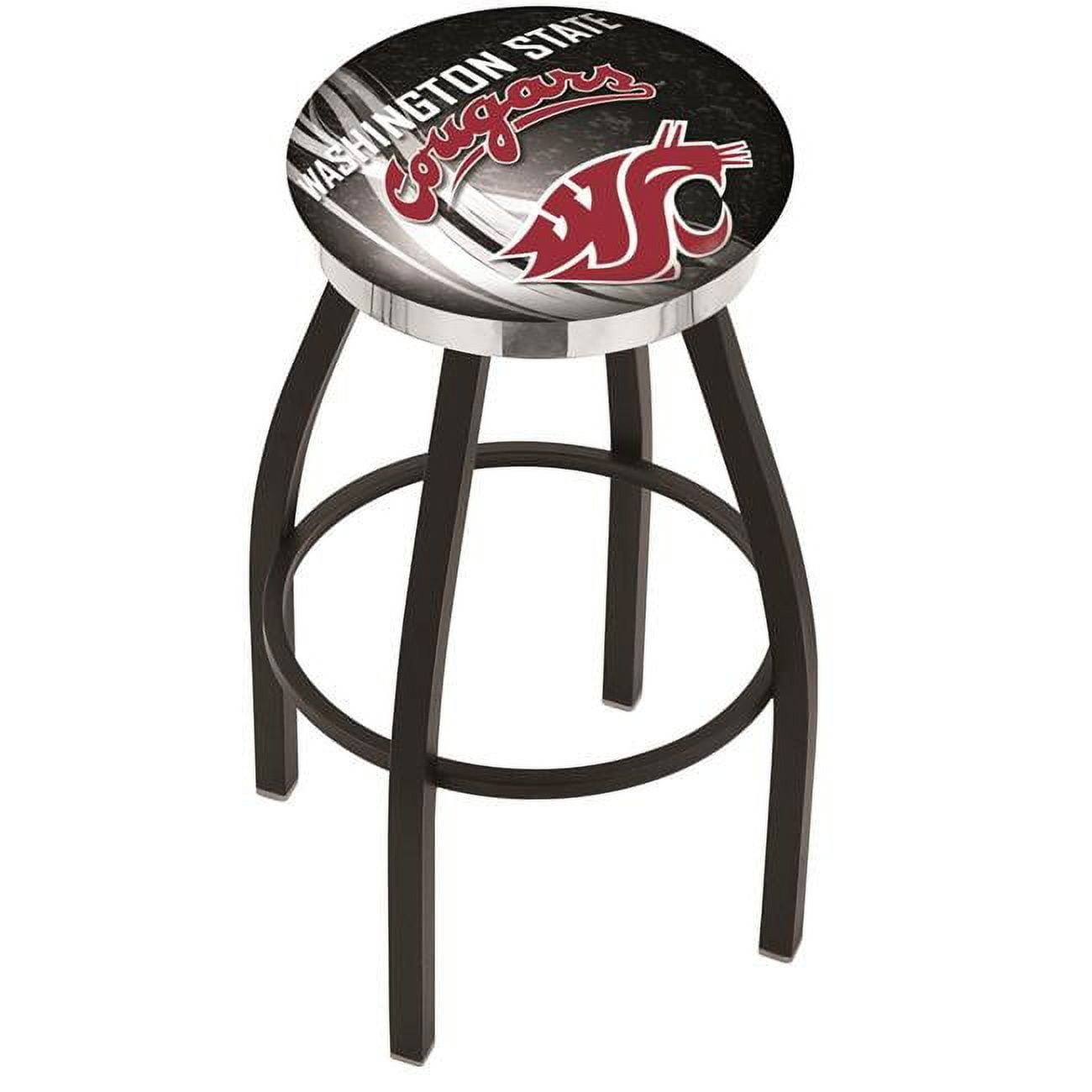 36 in. Washington State Bar Stool with Cougars Logo Swivel Seat ...
