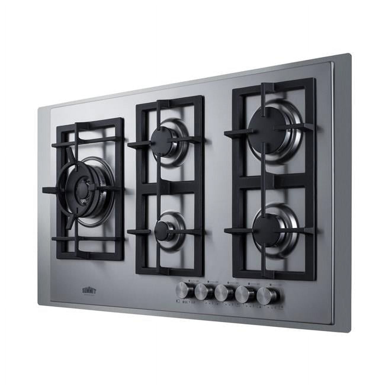 36 in. Wide 5-Burner Propane Gas Cooktop, Stainless Steel - Walmart.com