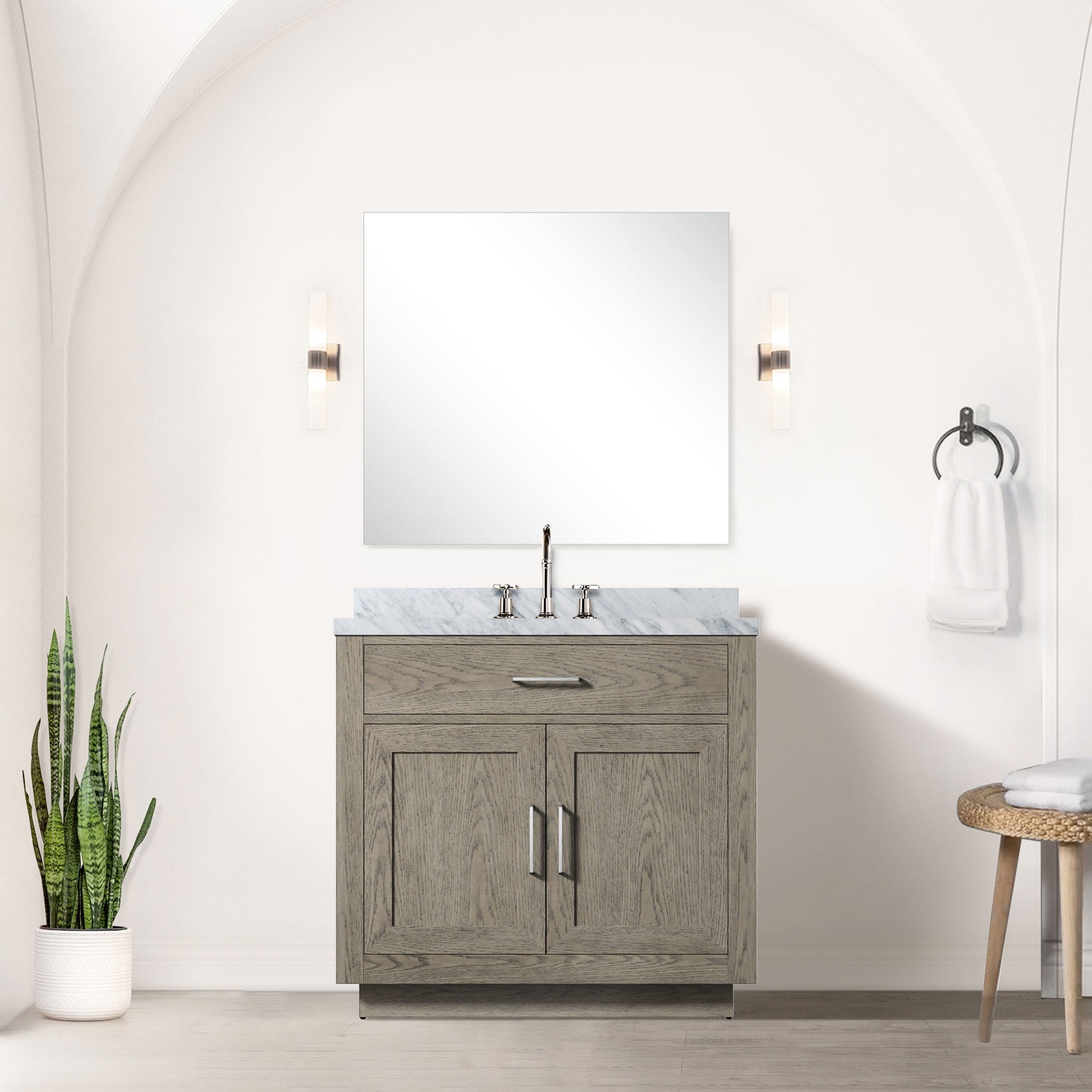 36 in. Wide Vanity with MDF Panels | Fit for Bathroom Makeovers | Get a ...