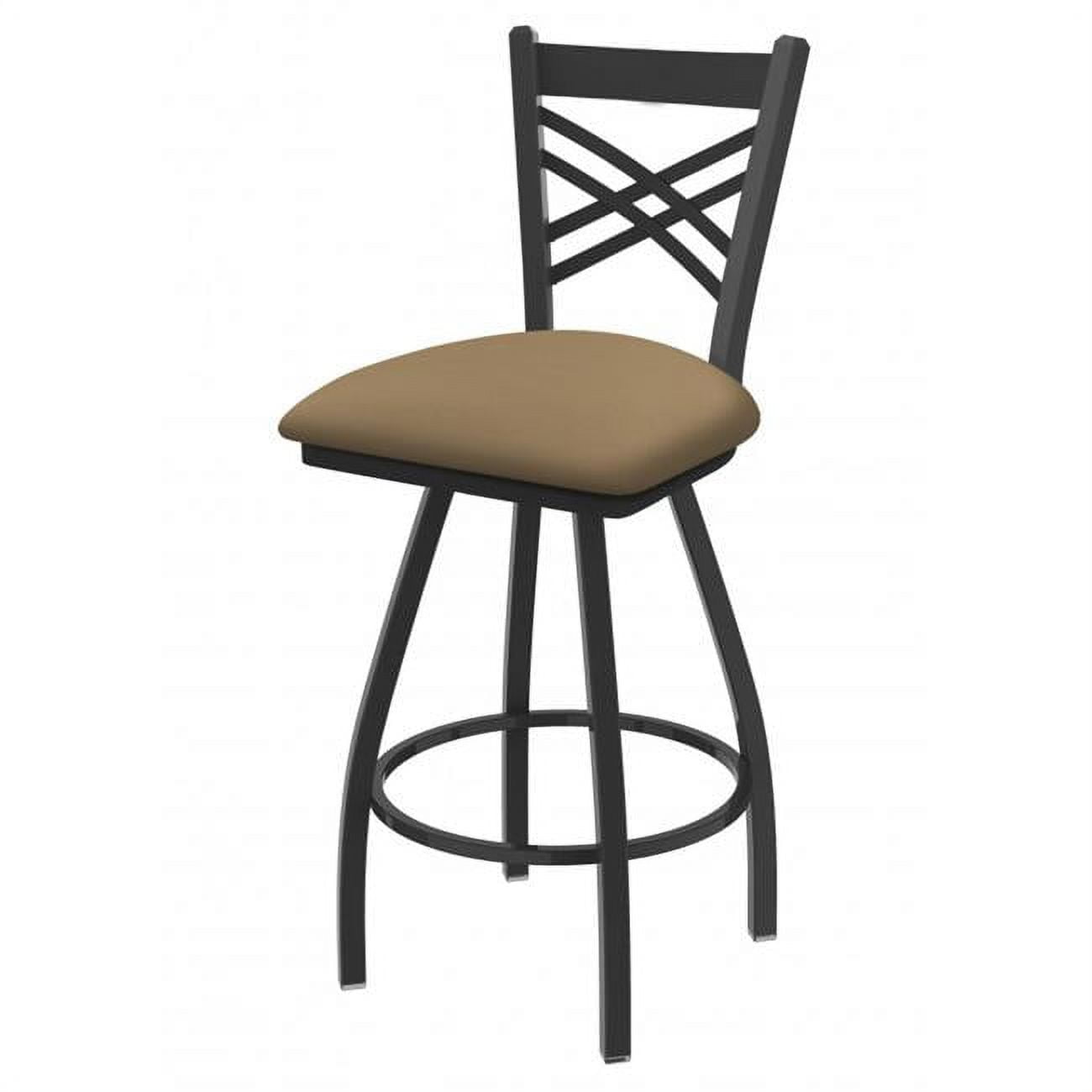 36 in. XL 820 Catalina Swivel Extra Tall Bar Stool with Pewter & Canter ...