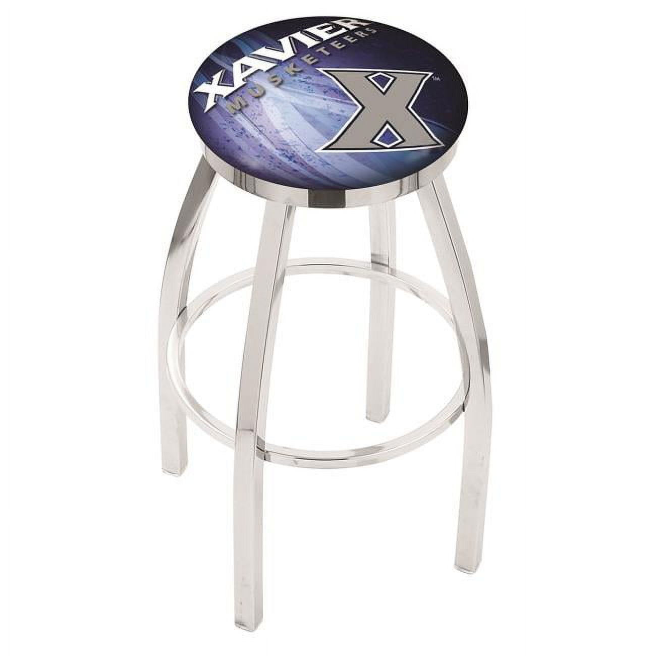 36 in. Xavier Bar Stool with Musketeers Logo Swivel Seat - Walmart.com