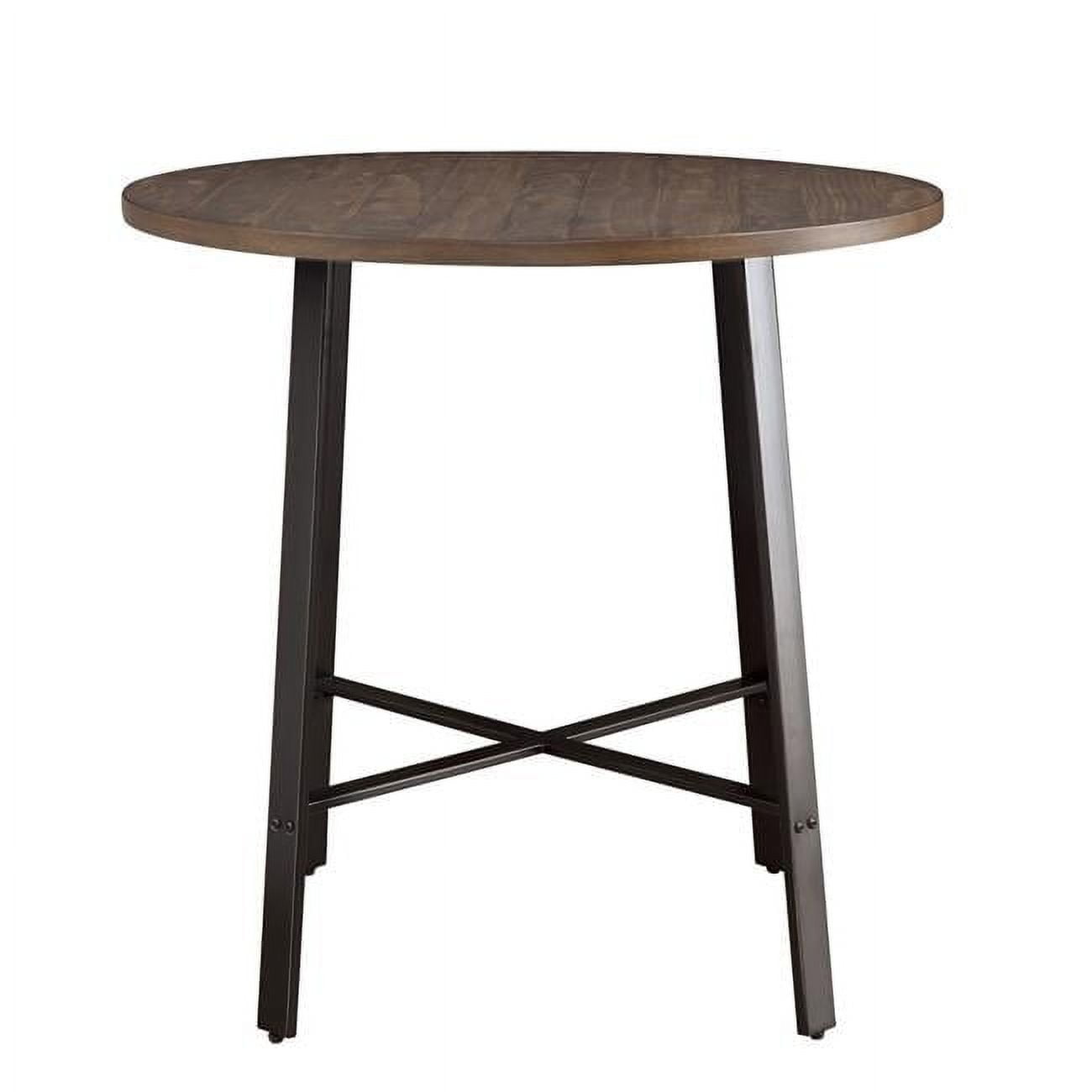 36 in. dia. x 36 in. Chevre Round Counter Height Table - Burnished ...
