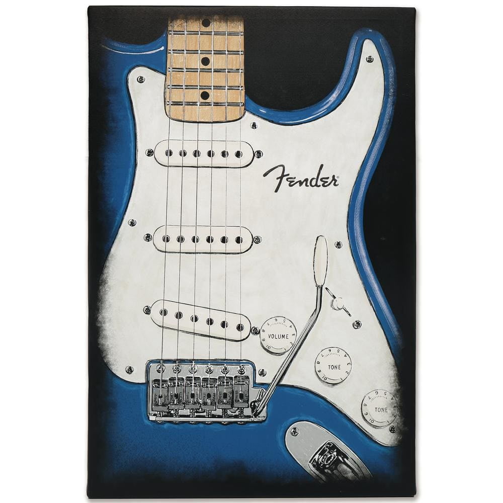 36 in. x 24 in. Fender Guitar Art Canvas Decorative Sign - Walmart.com