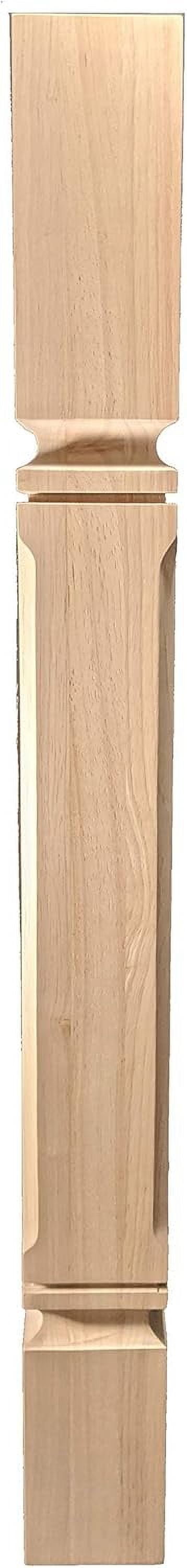 36 in x 3 1/2 in Unfinished Rubberwood Post - 1 PC (K22350CC-RW ...