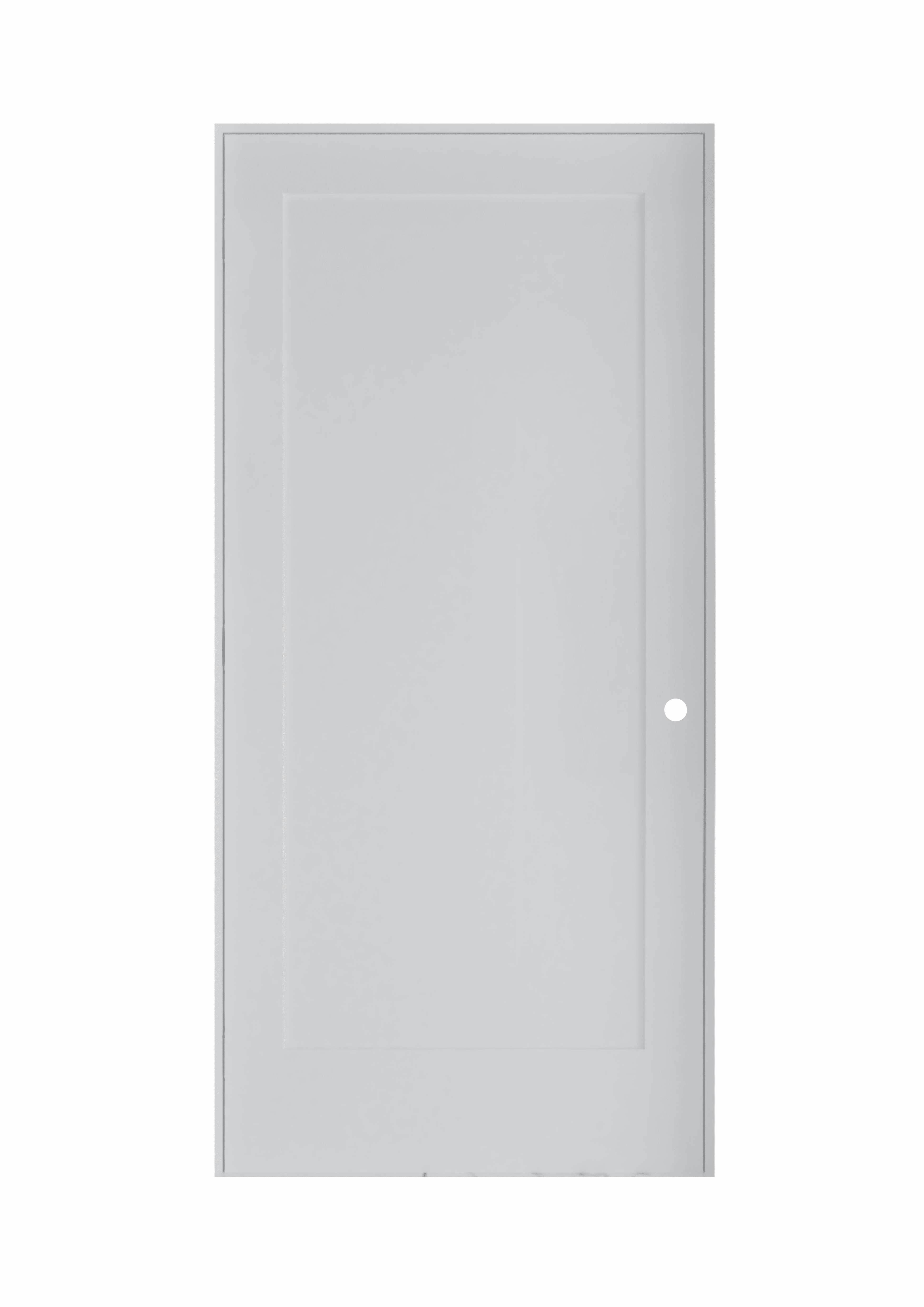 Reso 36x80in Right-Handed Solid Core Pre-hung Interior Door, White ...