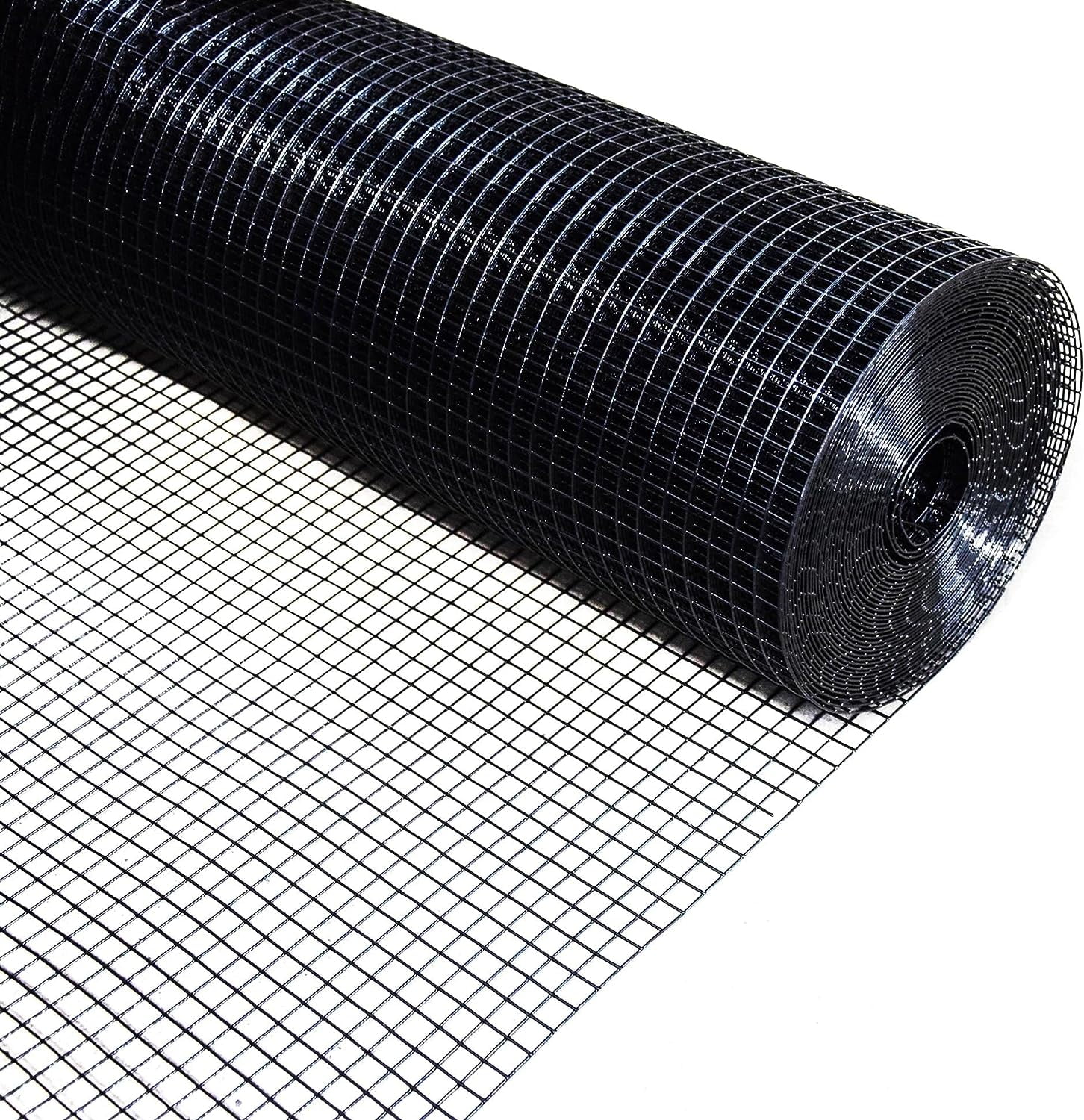 36 inch×50 ft Black Vinyl Coated Hardware Cloth, 19 Gauge 1/4 inch ...