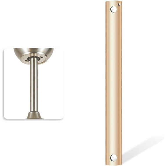 36 inch Ceiling Fan Downrod with Extension Cord, 3-foot Gold Ceiling ...