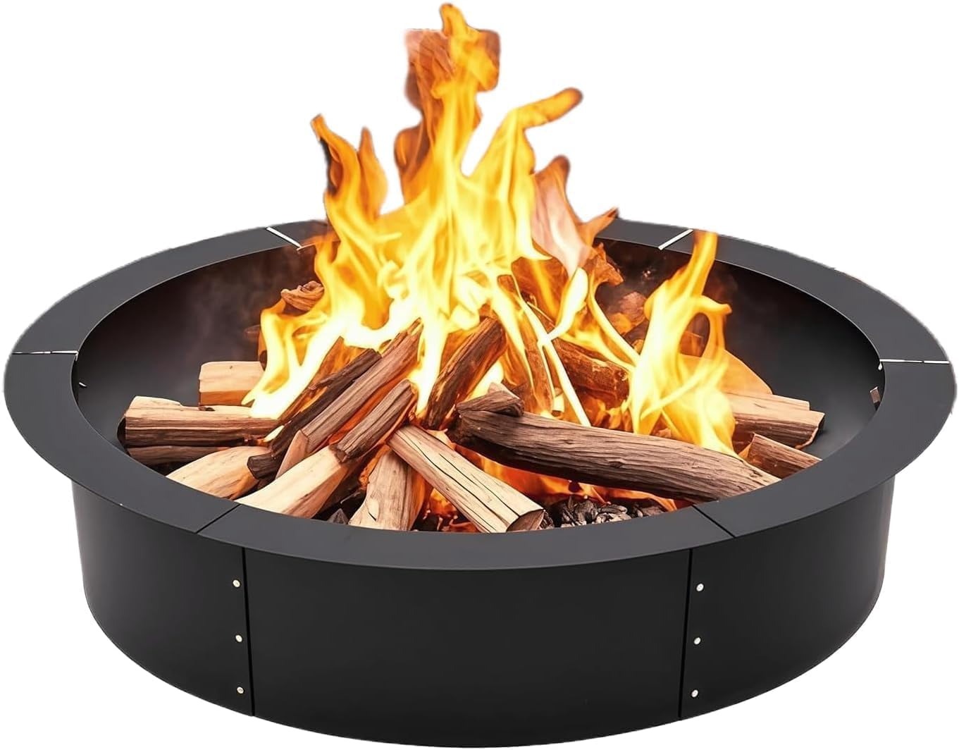 36 inch Fire Pit Ring, Firepit Ring for Camping, Easy Install ...