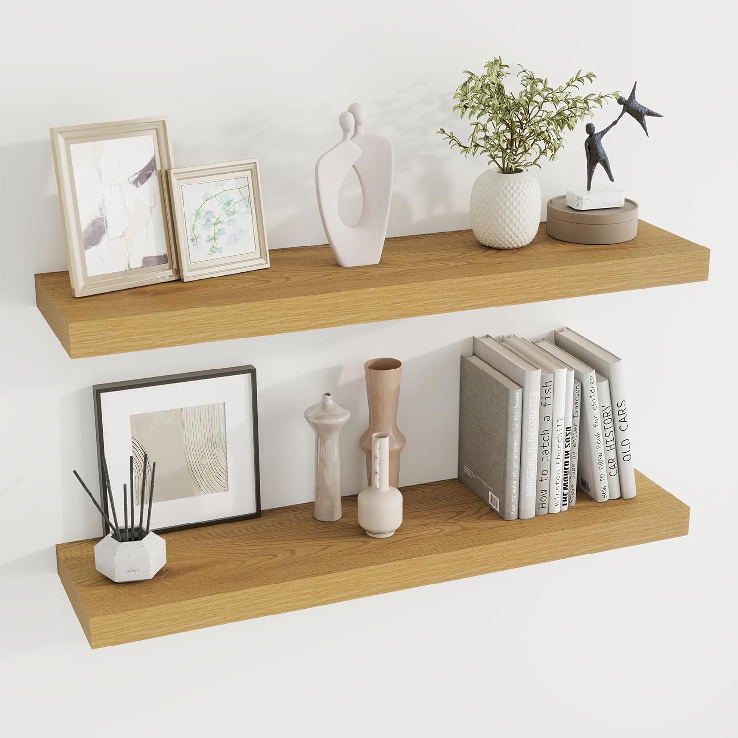 36 inch Floating Shelves for Wall Large Wall Mounted Shelves with ...