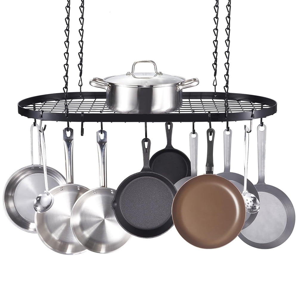 36 inch Hanging Pot Rack, Hanging Pot Rack Ceiling Mount, Ceiling Pot ...