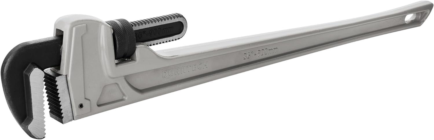 36-inch Heavy Duty Aluminum Straight Pipe Wrench, Adjustable Plumbing ...