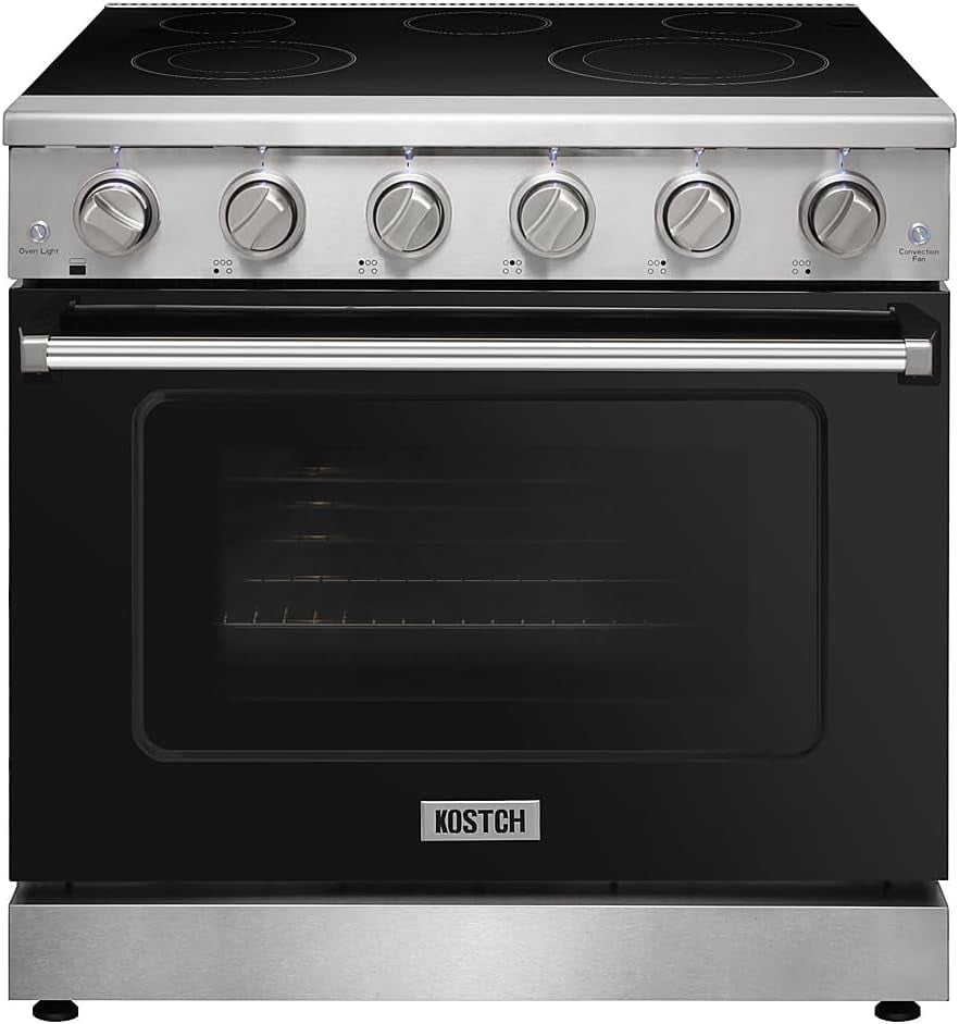 36 inch Professional Electric Range with 5 Heating Elements Cooktop, 6. ...