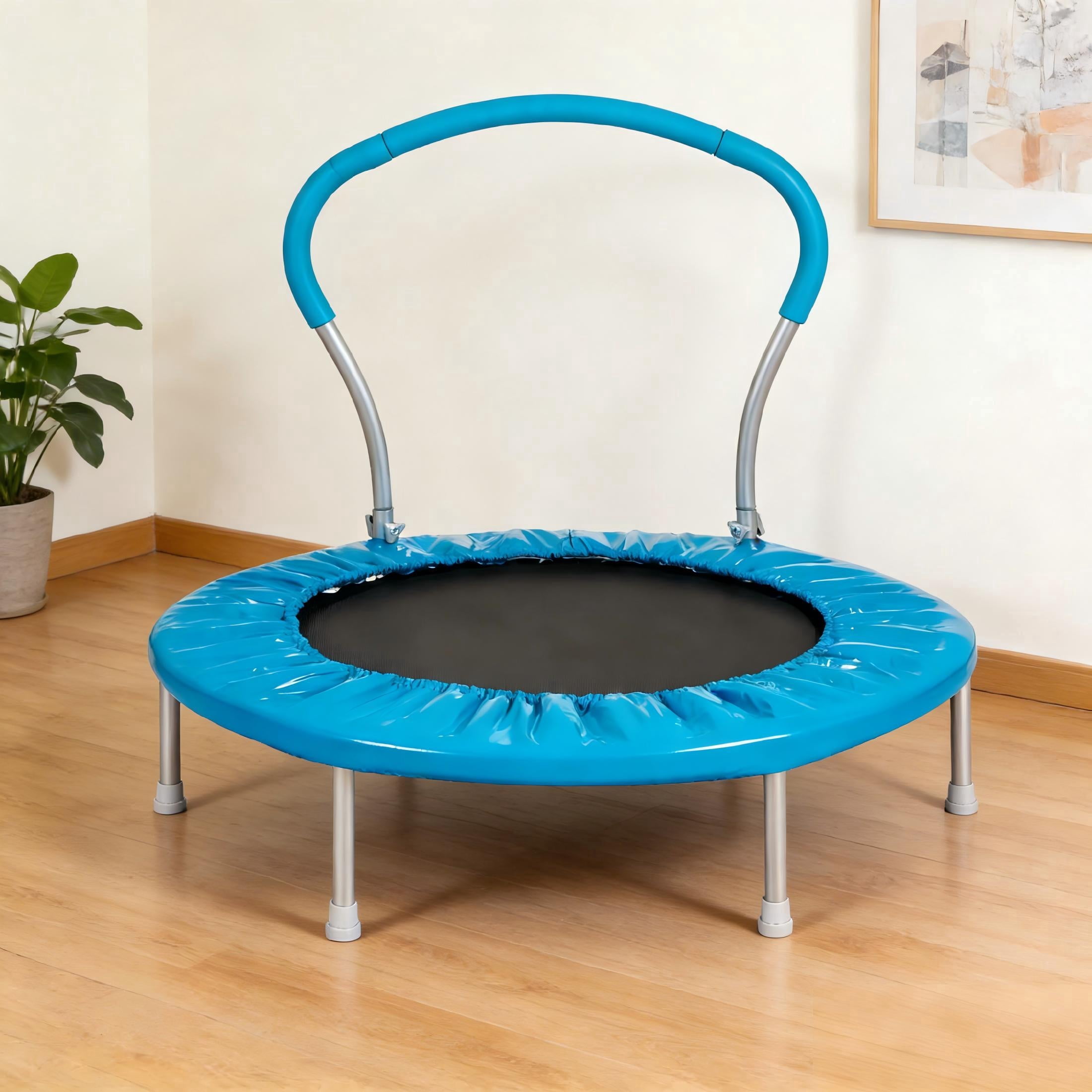 36 inch Trampoline with Handle, SHINPT Kids Mini Trampoline Indoor, 36 ...