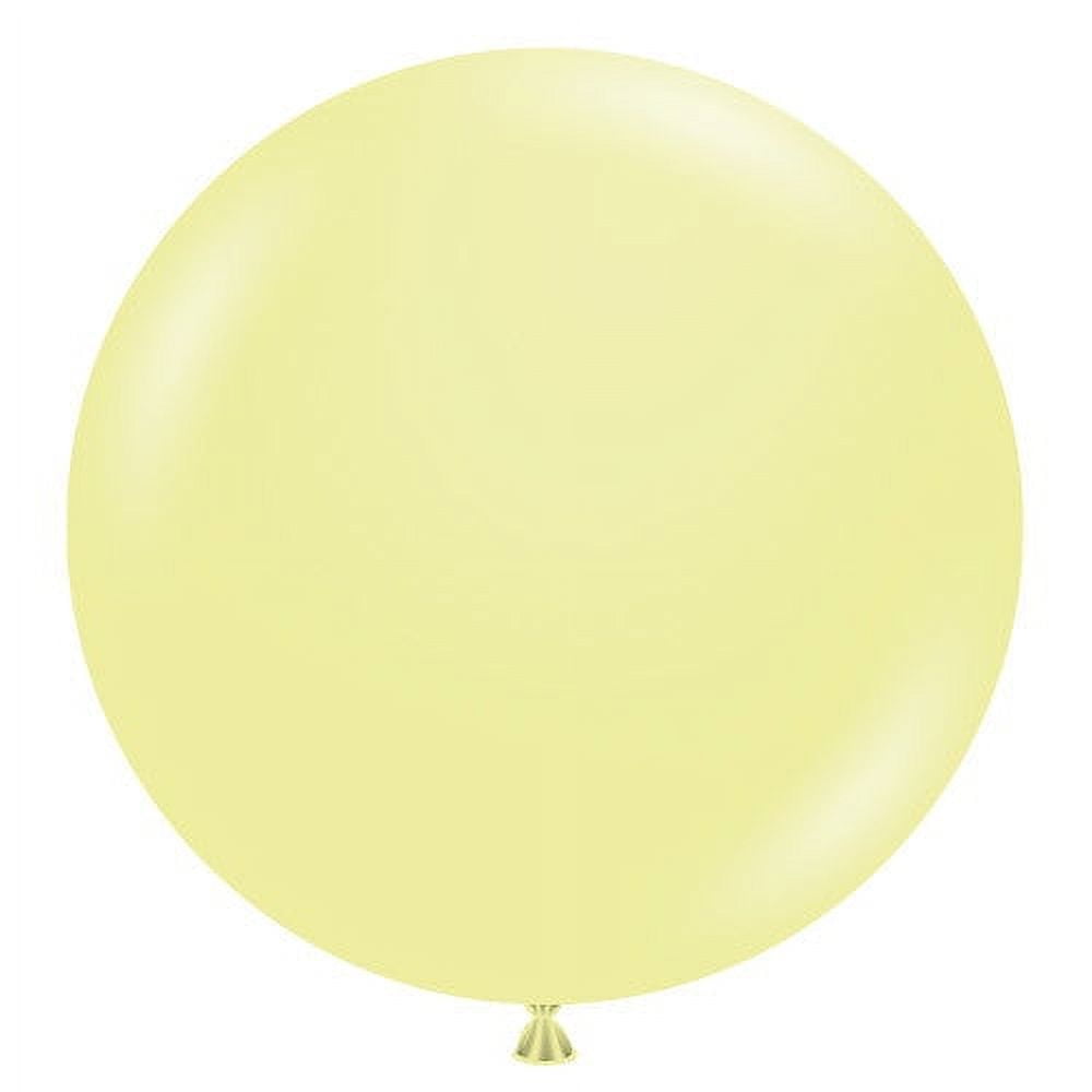 36 inch Tuftex Lemonade Yellow Latex Balloons (1 Pack) - Party Supplies ...