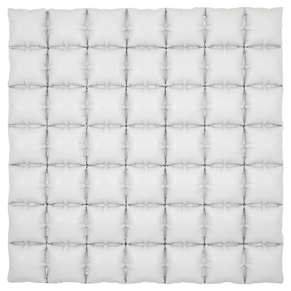 36 inch Waffle Panel - Matte White Foil Mylar Balloon - Party Supplies ...