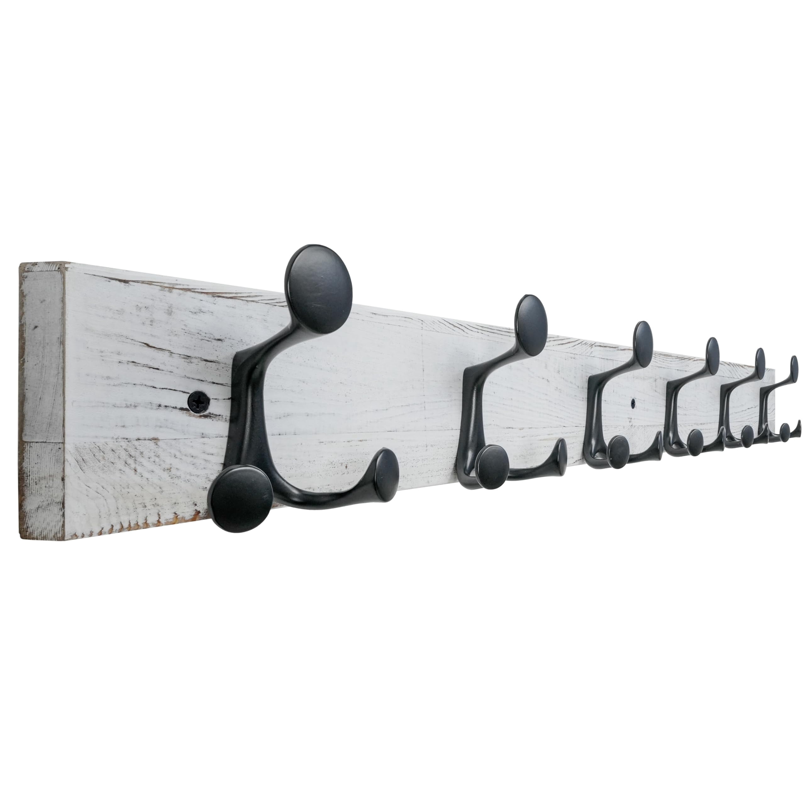 36-inch Wood Coat Rack Wall Mount With 6 Triple Hooks - Ideal For ...