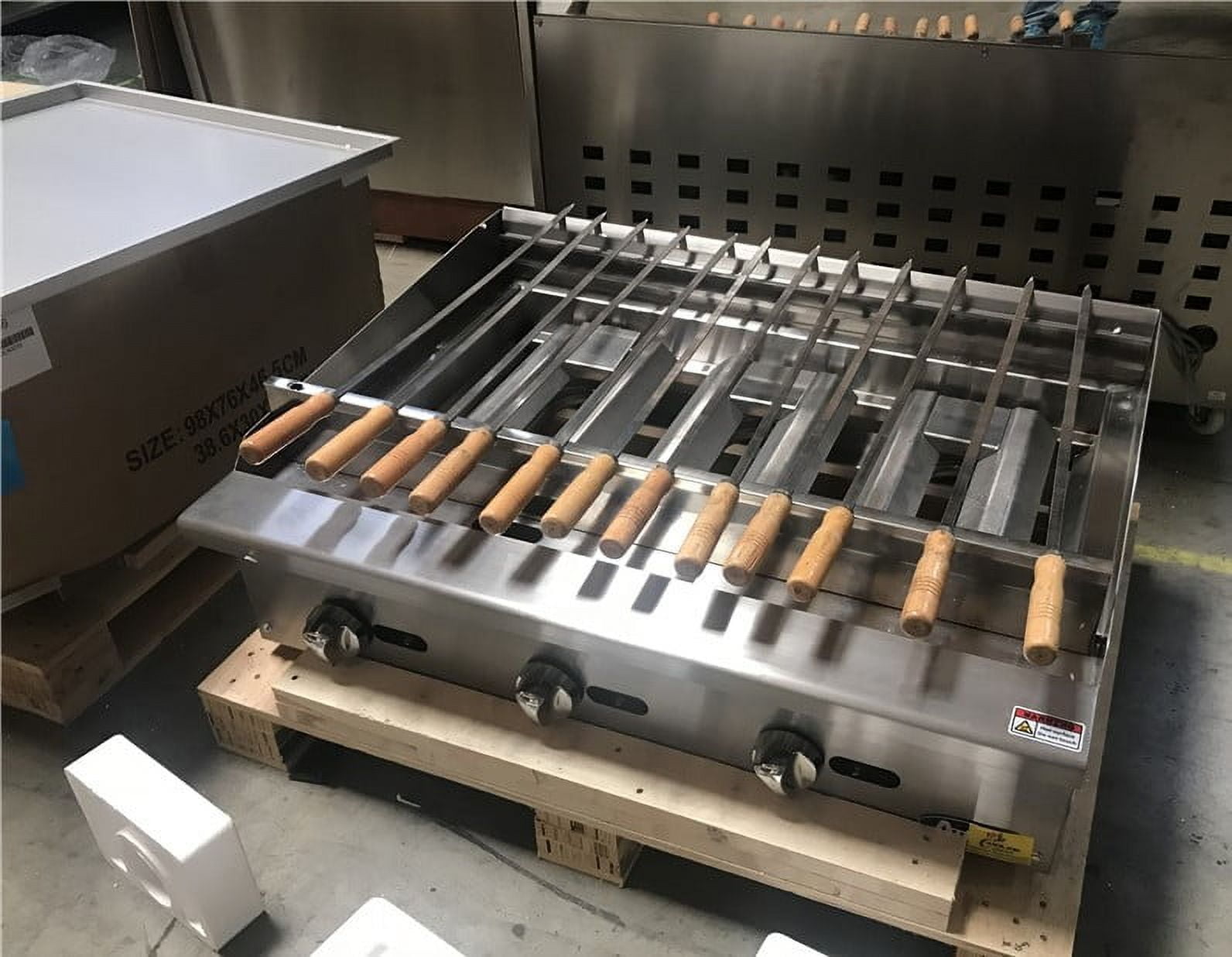 36 ins Natural gas/Propane shish kabab broiler NSF SSK36 - Walmart.com