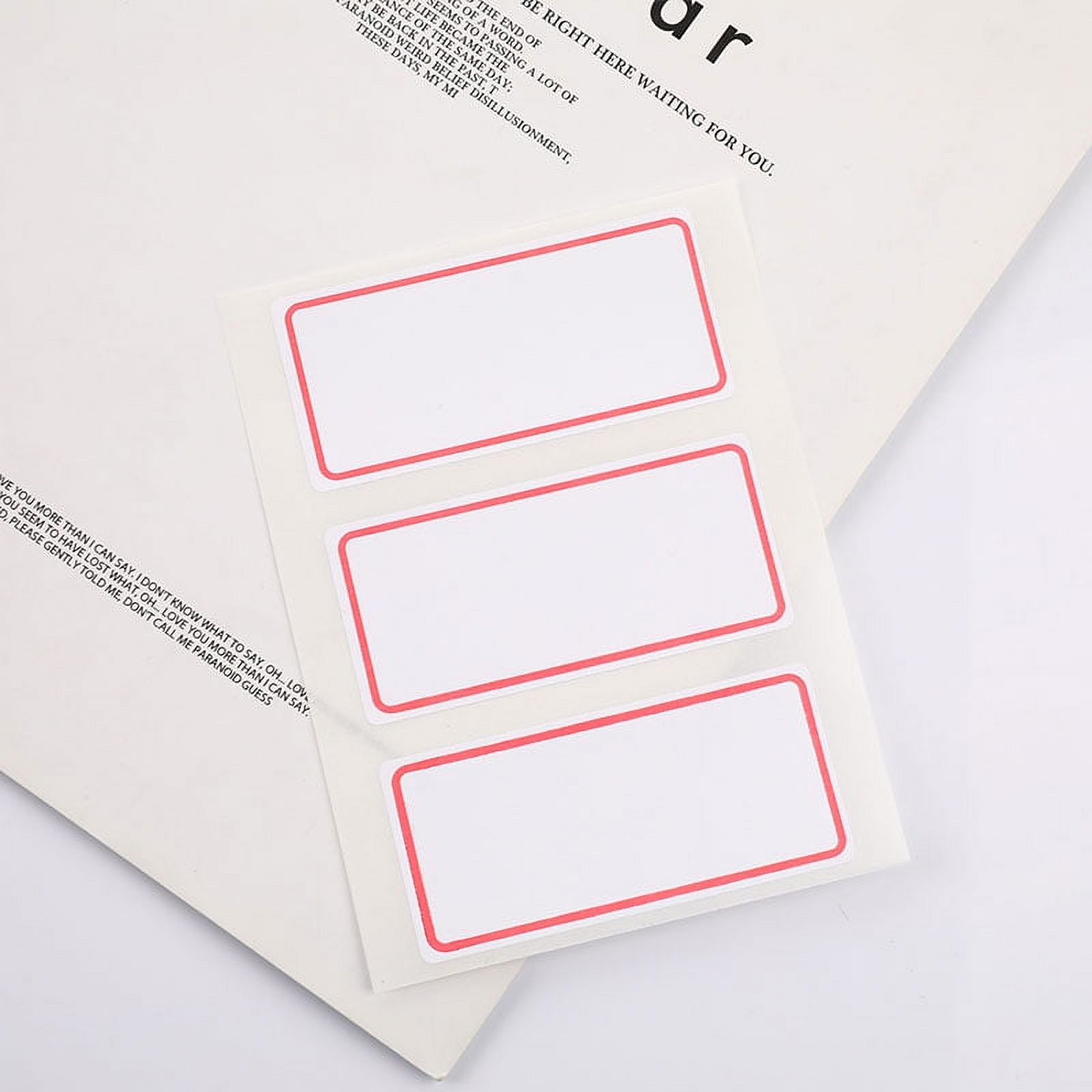 36 labels stickers Sheets White Self-Adhesive Label Name Sticker Blank ...