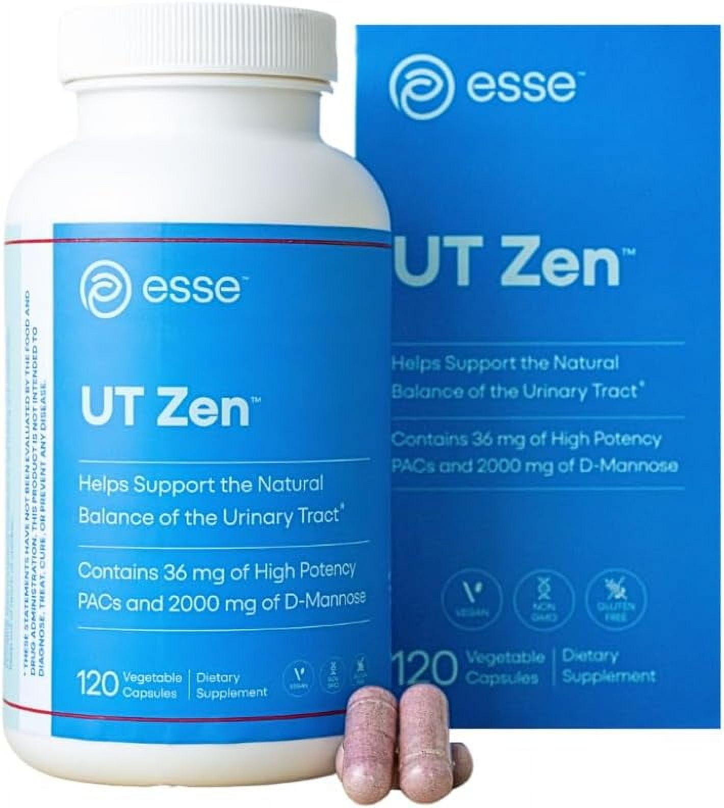 36 mg PAC Cranberry Pills for Women with 2000 mg Natural D-Mannose for ...