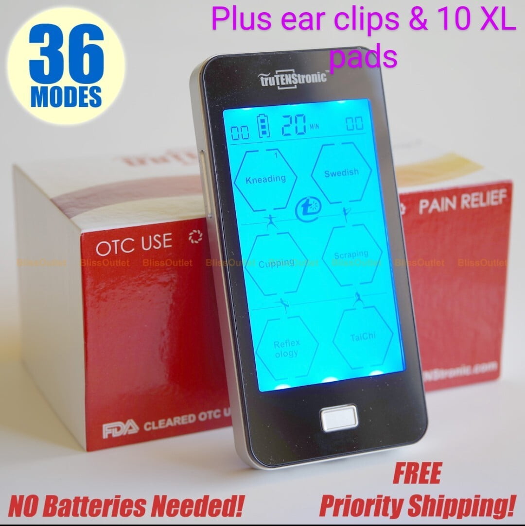 36 Mode EMS TENS Electronic Pulse Massage Muscle Stimulator ...